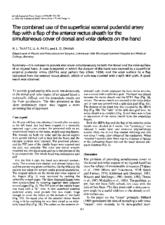 (PDF) The combined use of the superficial external pudendal artery flap ...