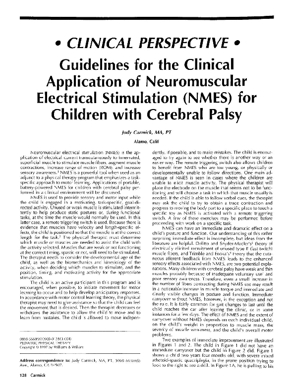 (PDF) Guidelines for the Clinical Application of Neuromuscular ...