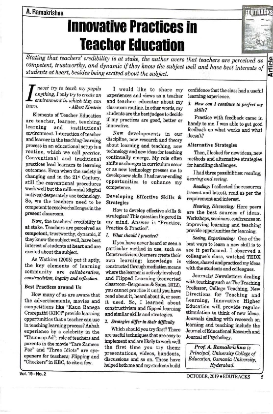 (PDF) Innovative Practices in Teacher Education