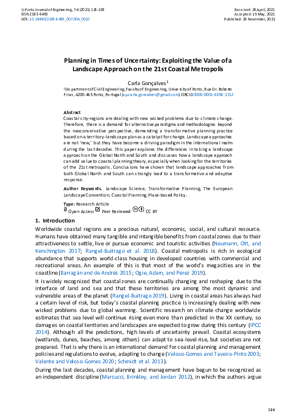 (PDF) Planning in Times of Uncertainty