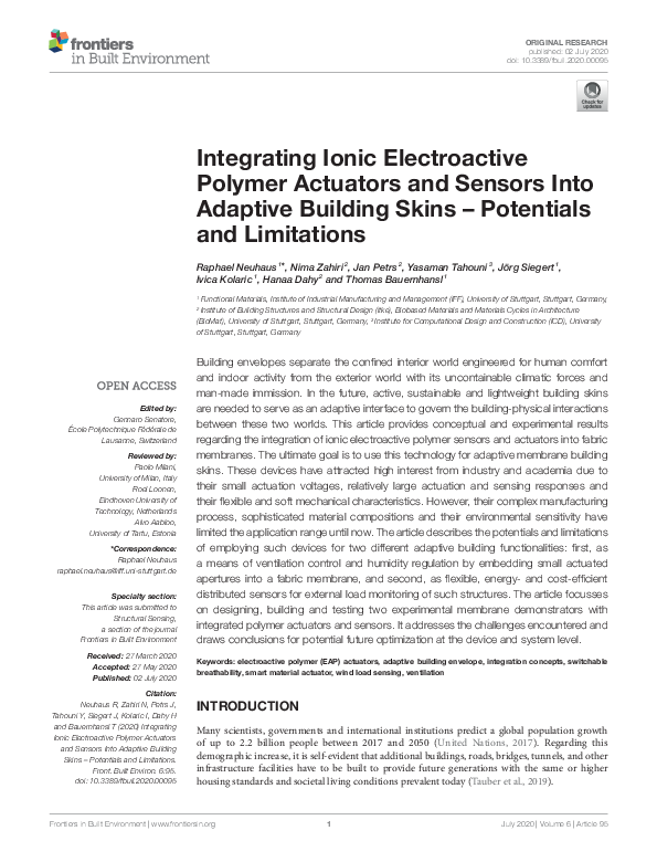 (PDF) Integrating Ionic Electroactive Polymer Actuators and Sensors Into Adaptive Building Skins ...