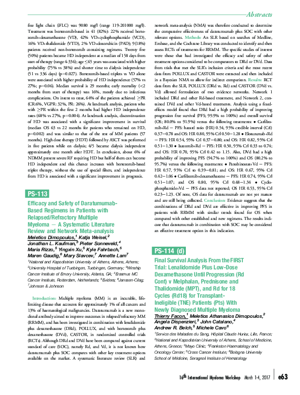 (PDF) Efficacy and Safety of Daratumumab-Based Regimens in Patients with Relapsed/Refractory ...
