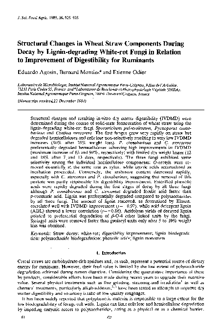 (PDF) Structural changes in wheat straw components during decay by ...