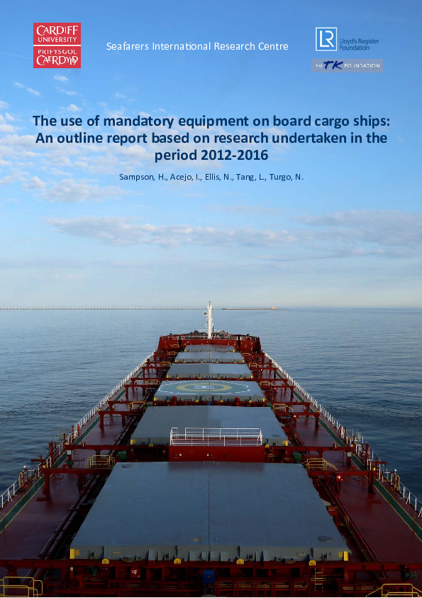 (PDF) The use of mandatory equipment on board cargo ships: an outline ...