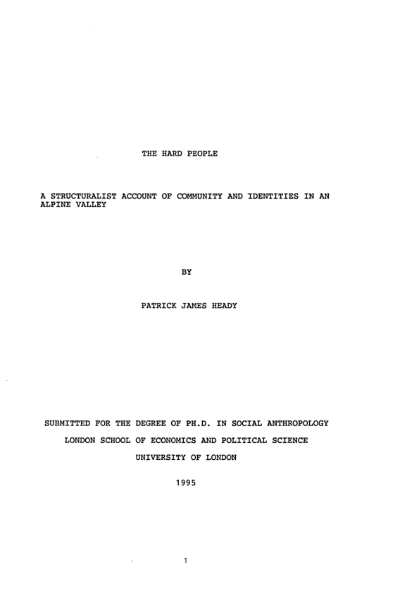 (PDF) The hard people: A structuralist account of community and ...