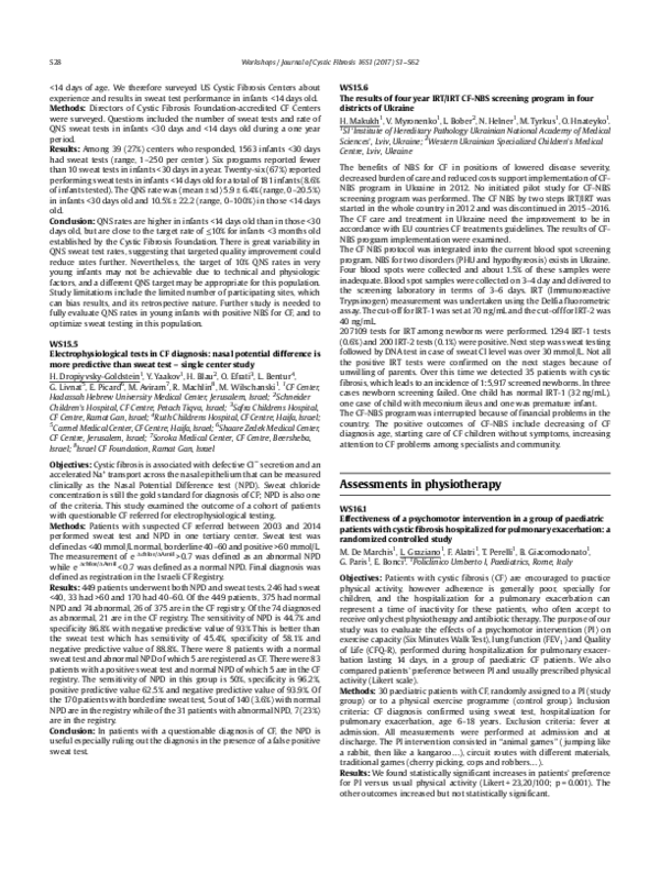 (PDF) WS15.5 Electrophysiological tests in CF diagnosis: nasal ...