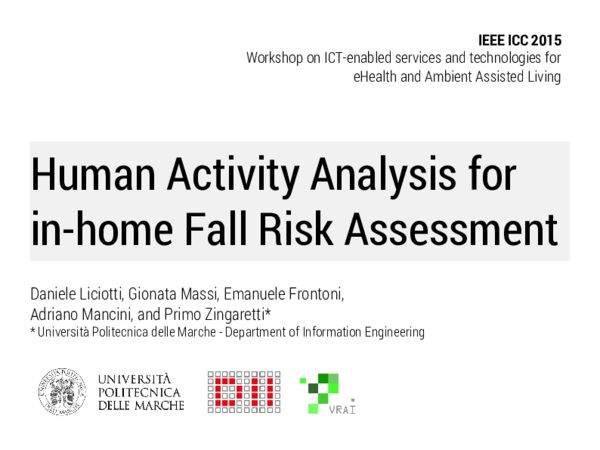 (PDF) Human activity analysis for in-home fall risk assessment