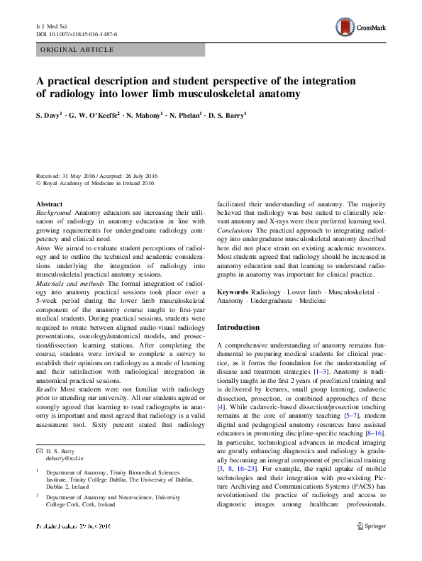 (PDF) A practical description and student perspective of the ...
