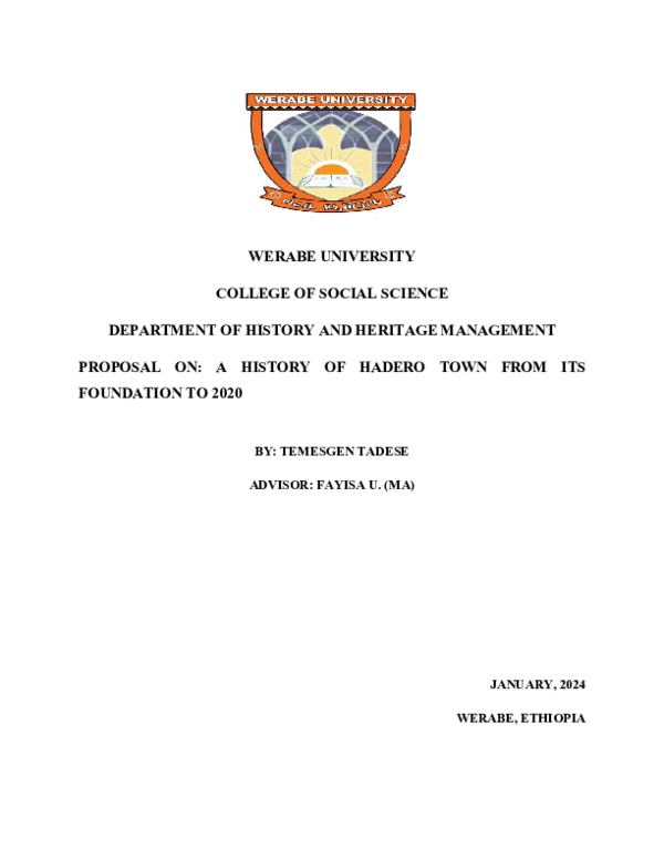 (DOC) Temesgen Proposal