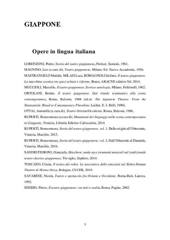 (PDF) Bibliografia: Giappone