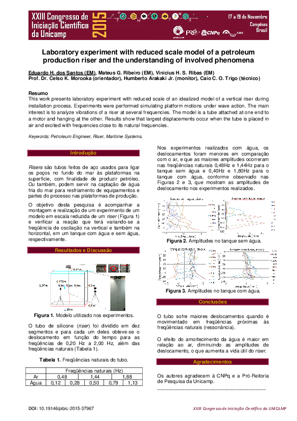 (PDF) Laboratory experiment with reduced scale model of a petroleum ...