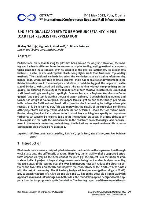 (PDF) Bi-Directional load test: To remove uncertainty in pile load test ...