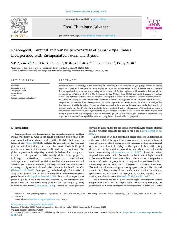 (PDF) Rheological, Textural and Sensorial Properties of Quarg-Type ...