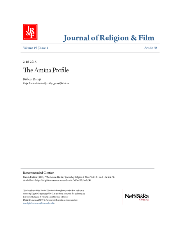 (PDF) The Amina Profile