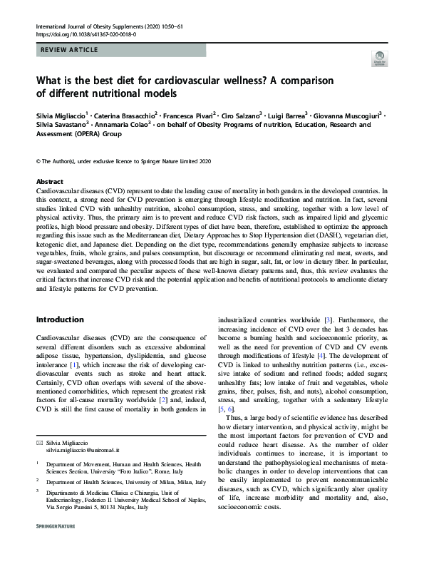 (PDF) What is the best diet for cardiovascular wellness? A comparison ...