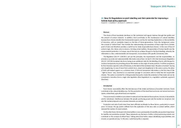 (PDF) New EU Regulations on pork labelling and their potential for ...