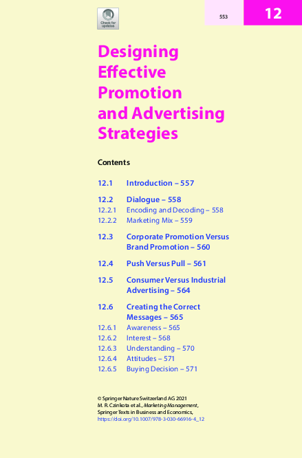 (PDF) Designing Effective Promotion and Advertising Strategies
