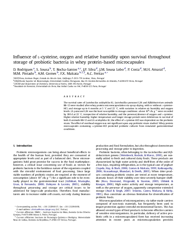 (PDF) Influence of l-cysteine, oxygen and relative humidity upon ...