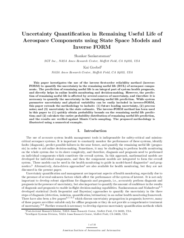 (PDF) Uncertainty Quantification in Remaining Useful Life Prediction ...