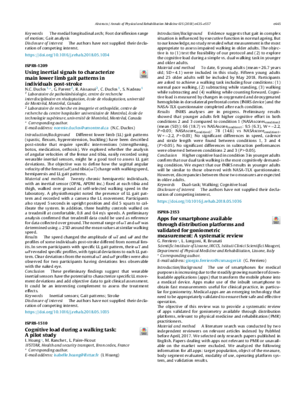 (PDF) Using inertial signals to characterize main lower limb gait ...