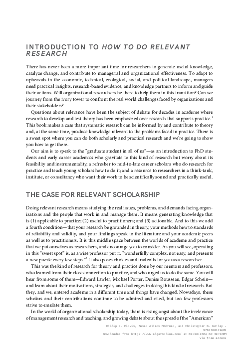 (PDF) Introduction to How to Do Relevant Research