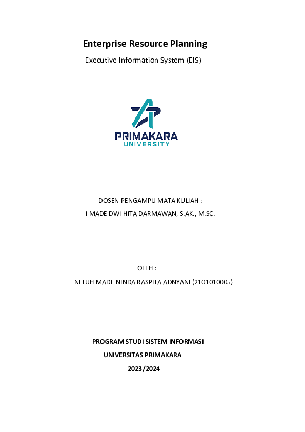 (PDF) Enterprise Resource Planning