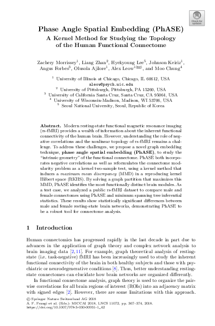 (PDF) Phase Angle Spatial Embedding (PhASE) | Liang Zhan - Academia.edu
