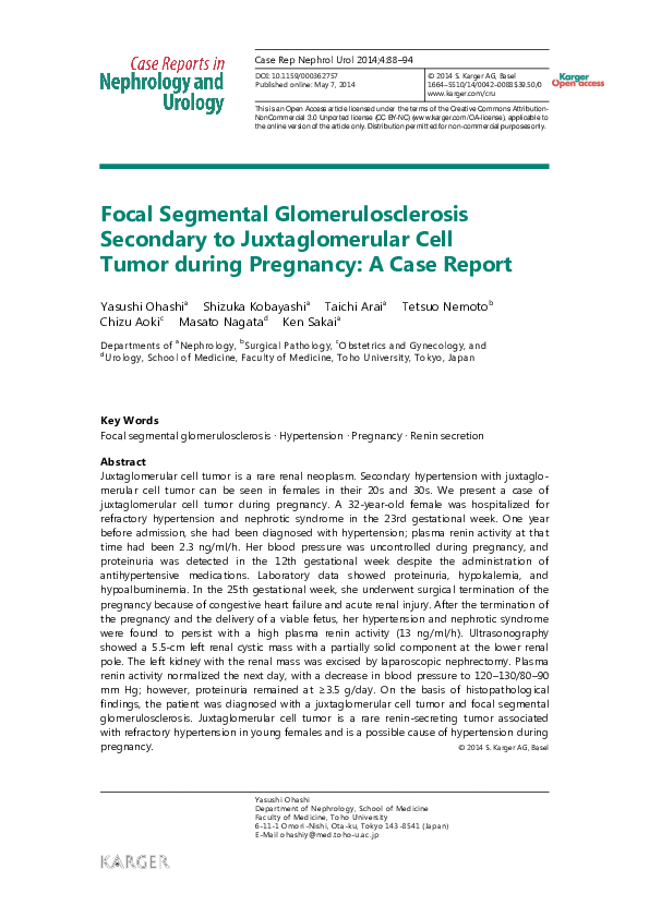 (PDF) Focal segmental glomerulosclerosis, secondary amyloidosis and ...