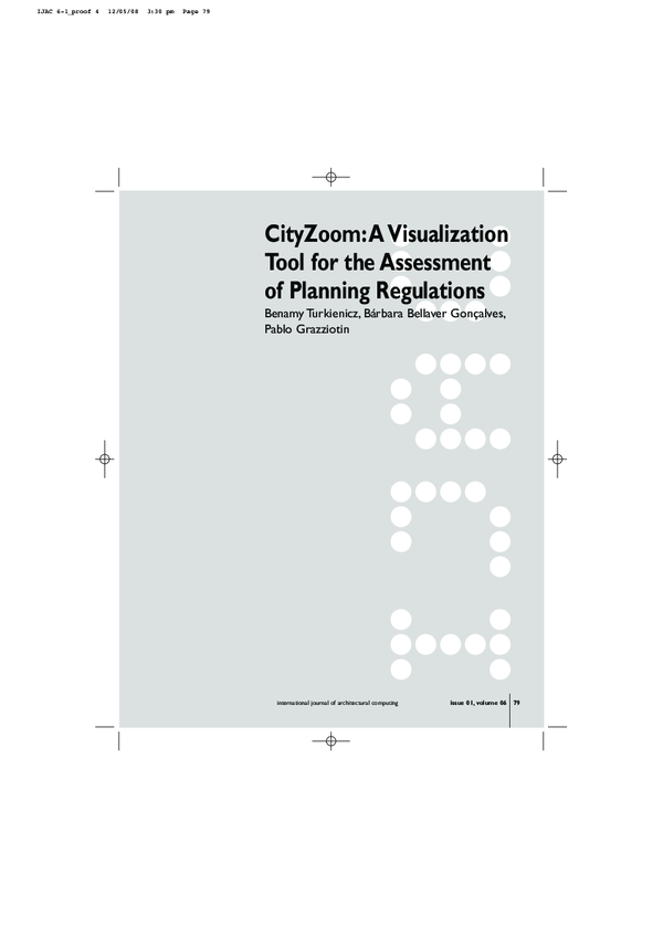 (PDF) CityZoom: A Visualization Tool for the Assessment of Planning Regulations