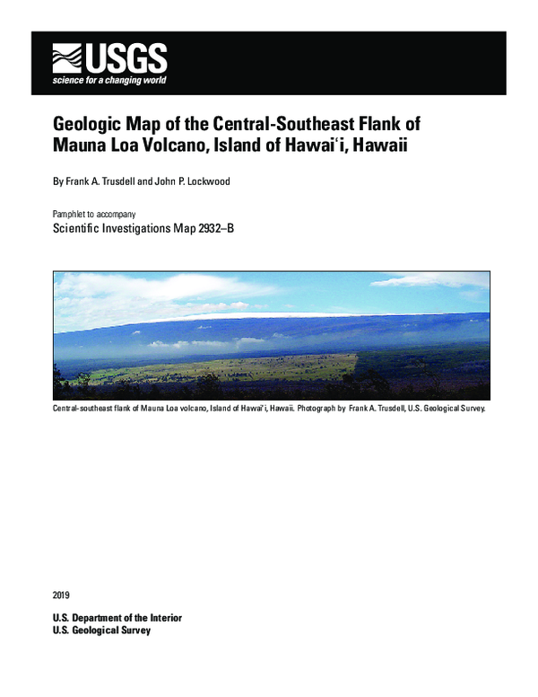 (PDF) Geologic map of the central-southeast flank of Mauna Loa Volcano, Island of Hawaii, Hawaii ...