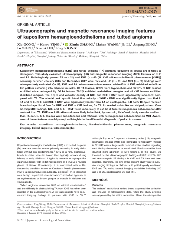 (PDF) Ultrasonography and magnetic resonance imaging: Differential ...