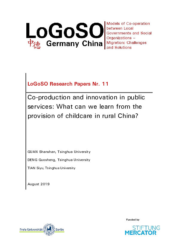 (PDF) Co-production and innovation in public services: what can we ...