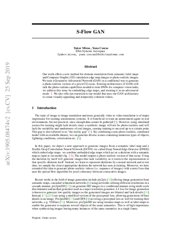 (PDF) S-Flow GAN
