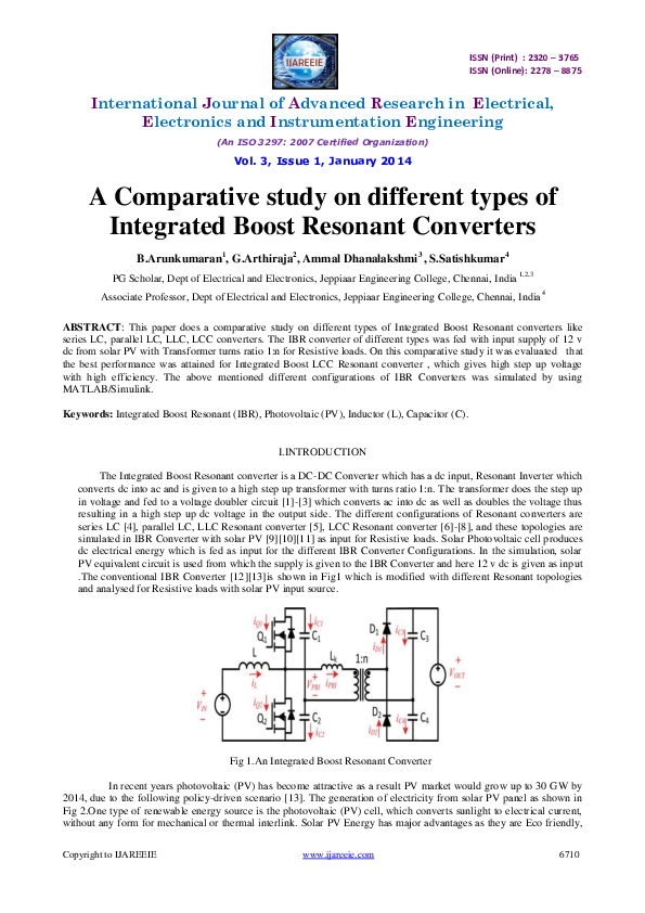 (PDF) A Comparative study on different types ofIntegrated Boost ...
