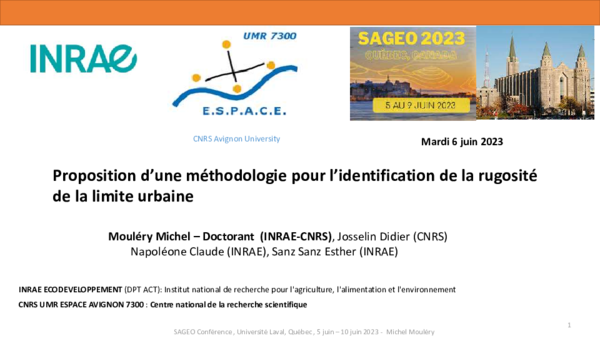 (PDF) Proposed methodology for identifying urban boundary rugosity