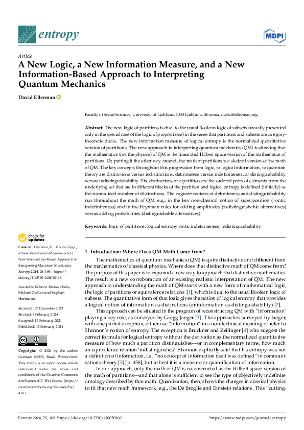 (PDF) A New Logic, a New Information Measure, and a New Information ...