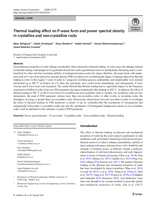 (PDF) Thermal loading effect on P-wave form and power spectral density ...