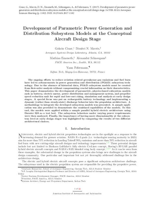 (PDF) Development of Parametric Power Generation and Distribution ...