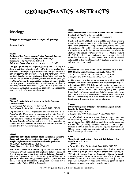 (PDF) Geometrical classification of folds and distribution of fold ...