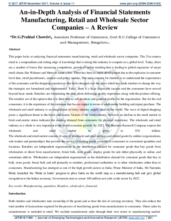 (PDF) An-in-Depth Analysis of Financial Statements Manufacturing ...
