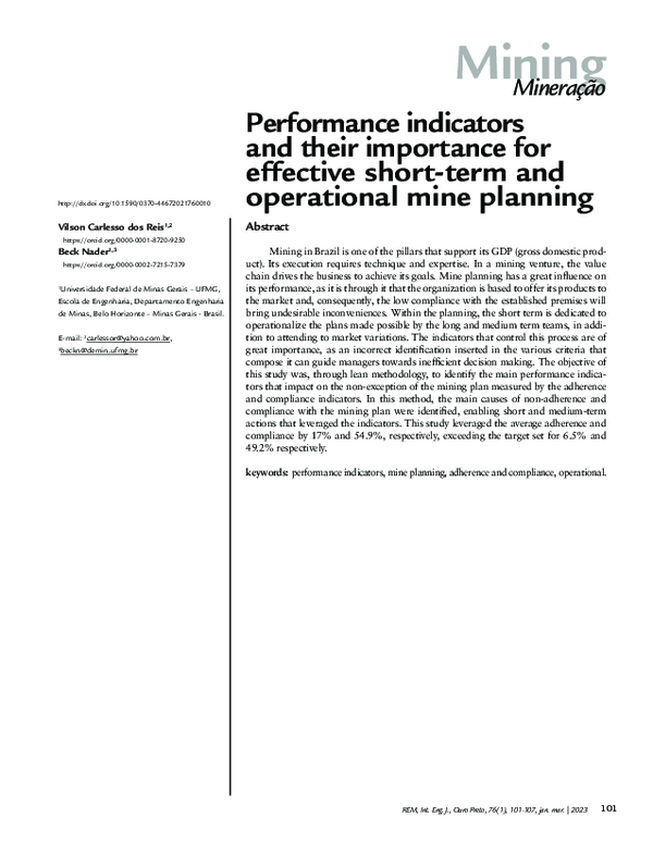 (PDF) Performance indicators and their importance for effective short ...