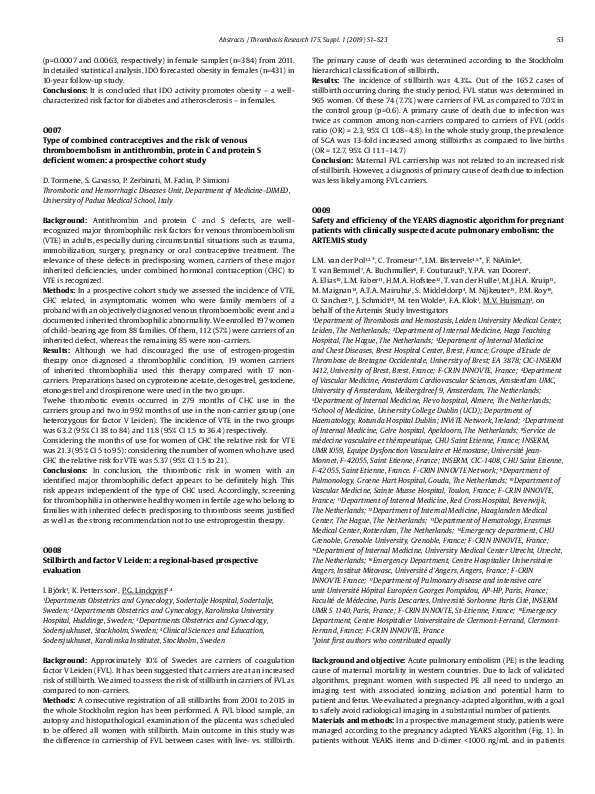 (PDF) O009: Safety and efficiency of the YEARS diagnostic algorithm for ...