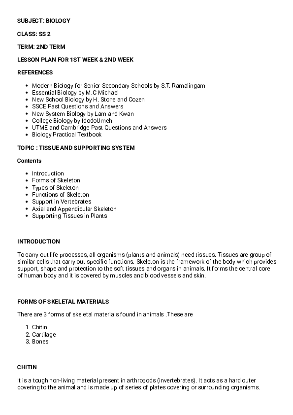 (PDF) Tissue and supporting system