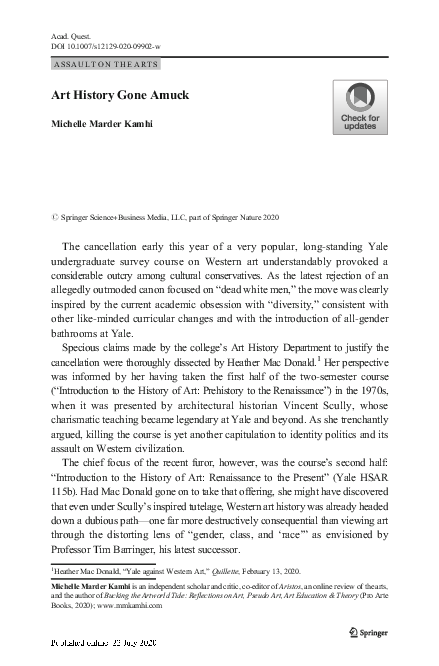 (PDF) Art History Gone Amuck