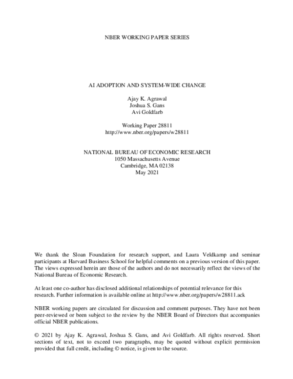 (PDF) AI Adoption and System-Wide Change