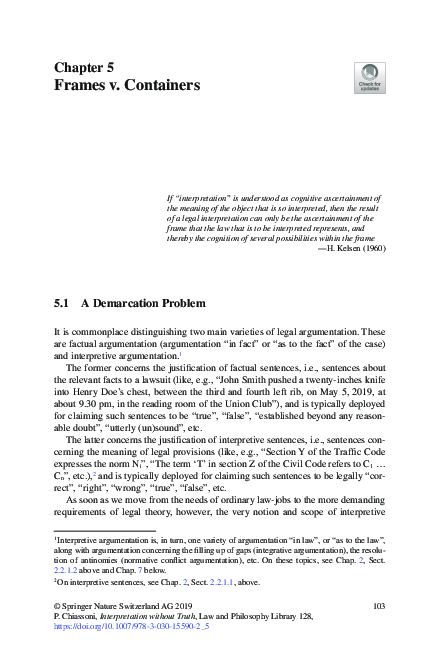 (PDF) Frames v. Containers