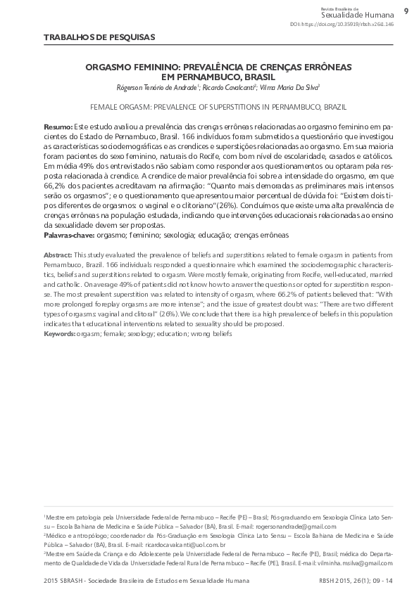 (PDF) Orgasmo Feminino