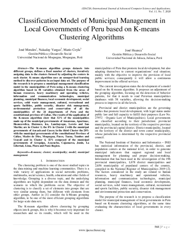 (PDF) Classification Model of Municipal Management in Local Governments ...
