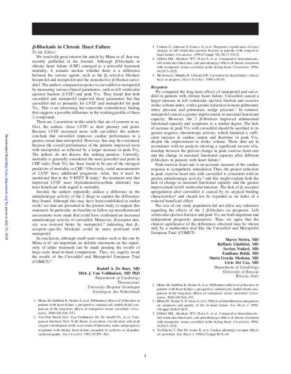 (PDF) -Blockade in Chronic Heart Failure Response