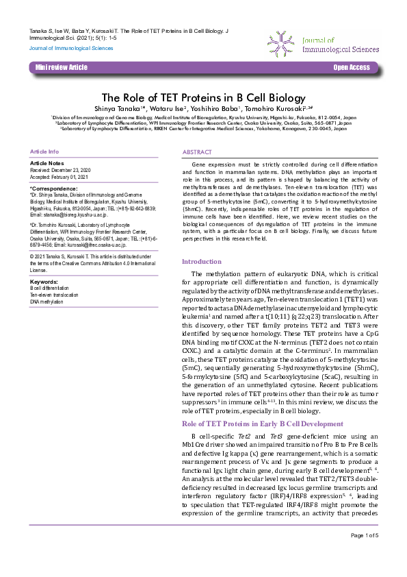 (PDF) Mini review Article Open Access